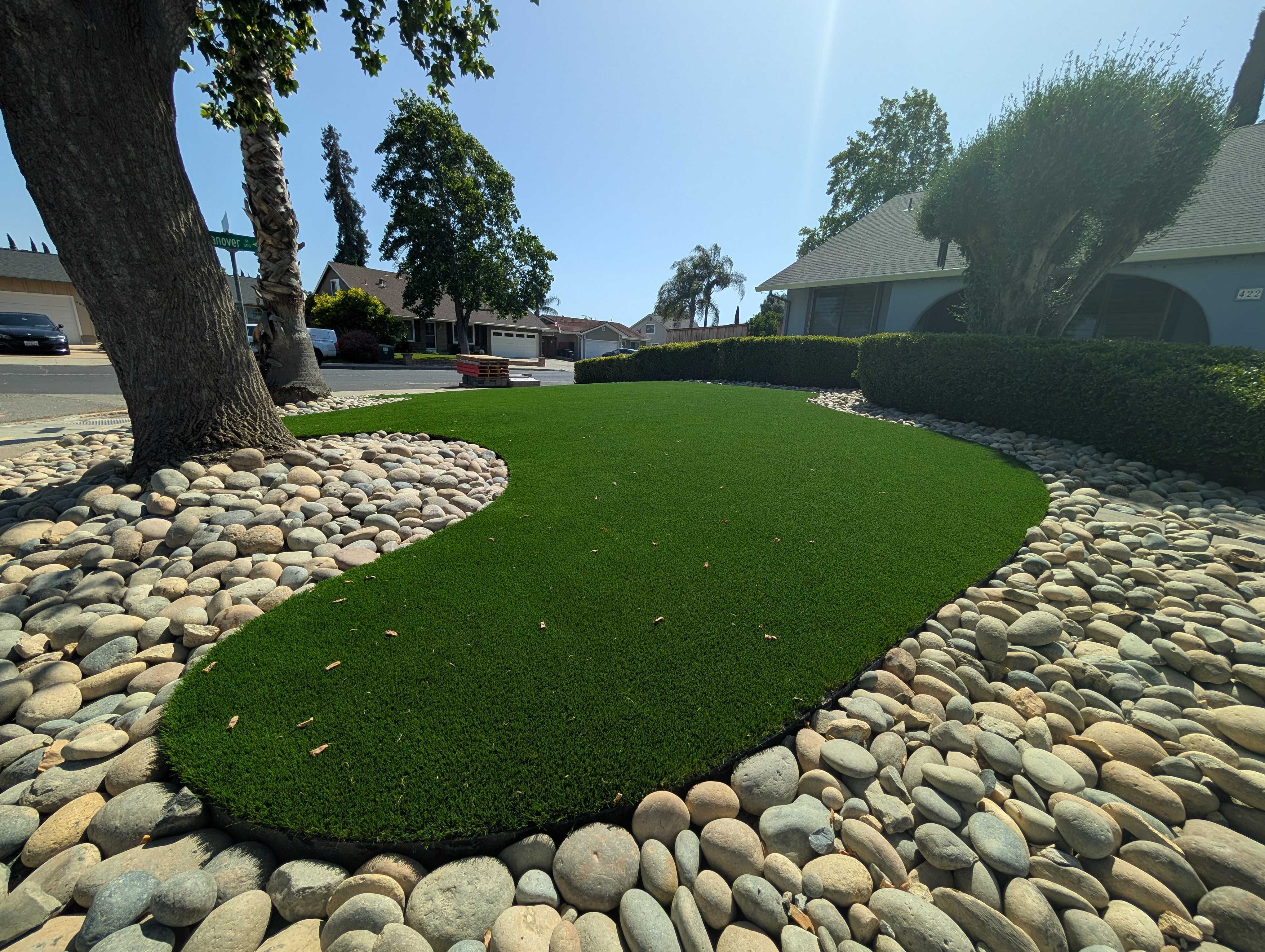 Livermore, CA Front Yard Landscape Design and Installation - FG Pavers ...