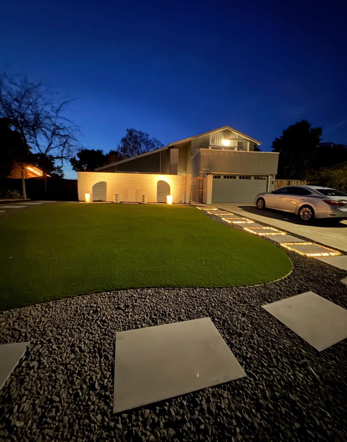 Front Yard and Courtyard Turf and Hardscape Installation in Livermore ...